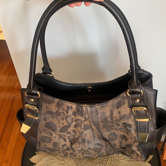 Bags | Used Only Once Purse Very Spacious Color Brown And Black | Poshmark